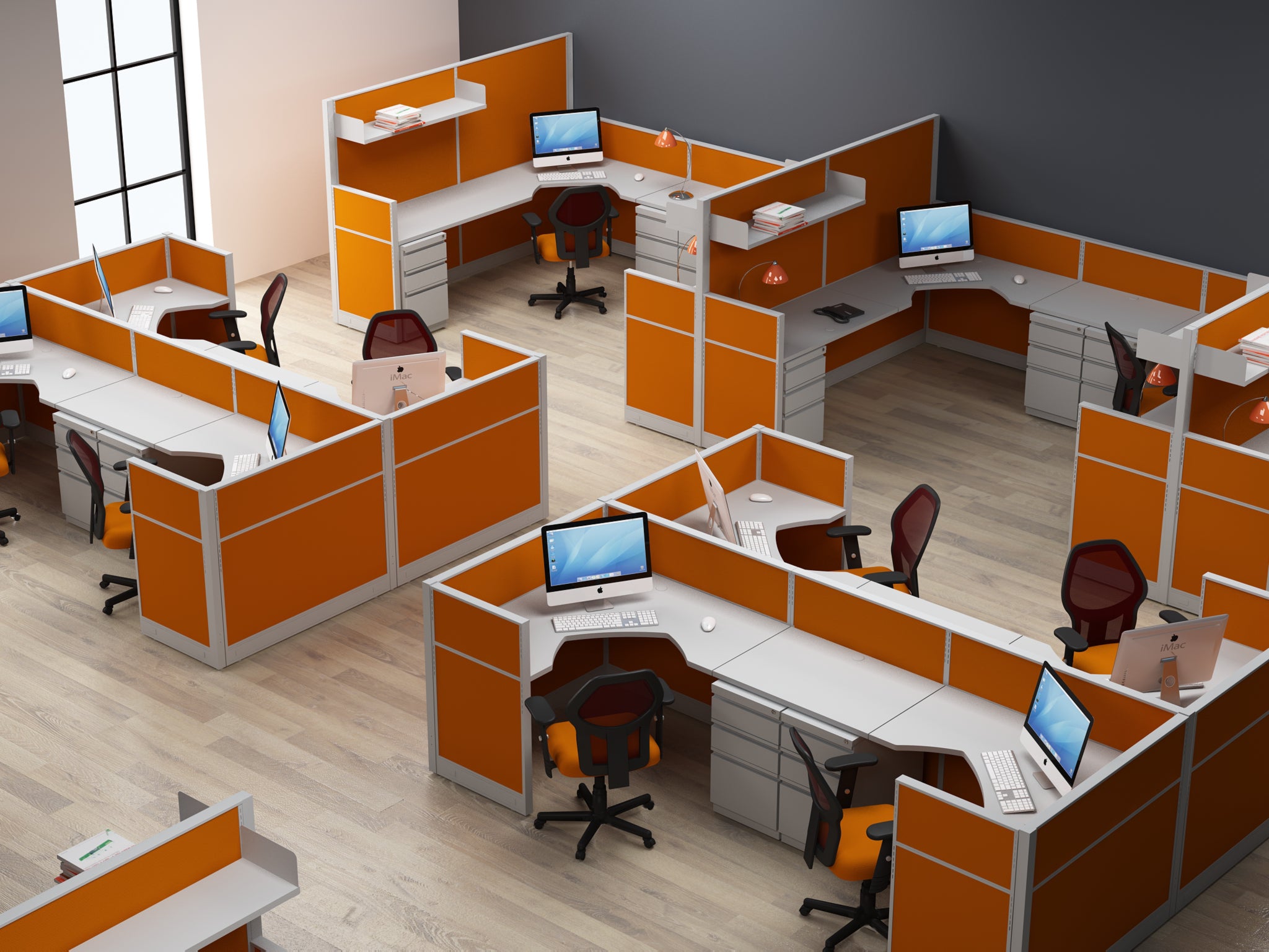 Estación de Trabajo MODAL-PS1 – Muebles de Oficina Express